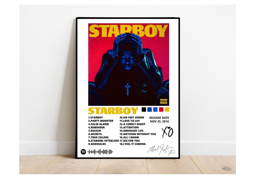 STARBOY Album Cover Poster - Etsy