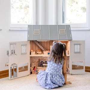 Handmade Wooden Dollhouse: House of Rome With Furniture & Textiles - Etsy