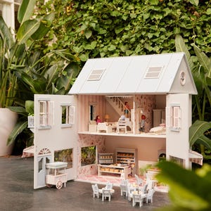 Handmade Wooden Dollhouse: House of Rome With Furniture & Textiles - Etsy