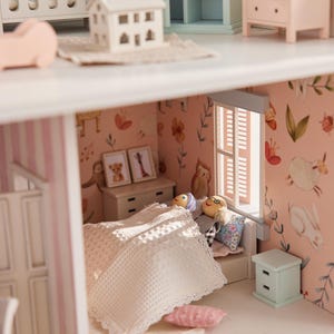 Handmade Wooden Dollhouse: House of Rome With Furniture & Textiles - Etsy
