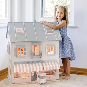 Handmade Wooden Dollhouse: House of Rome With Furniture & Textiles - Etsy