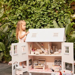 Handmade Wooden Dollhouse: House of Rome With Furniture & Textiles - Etsy