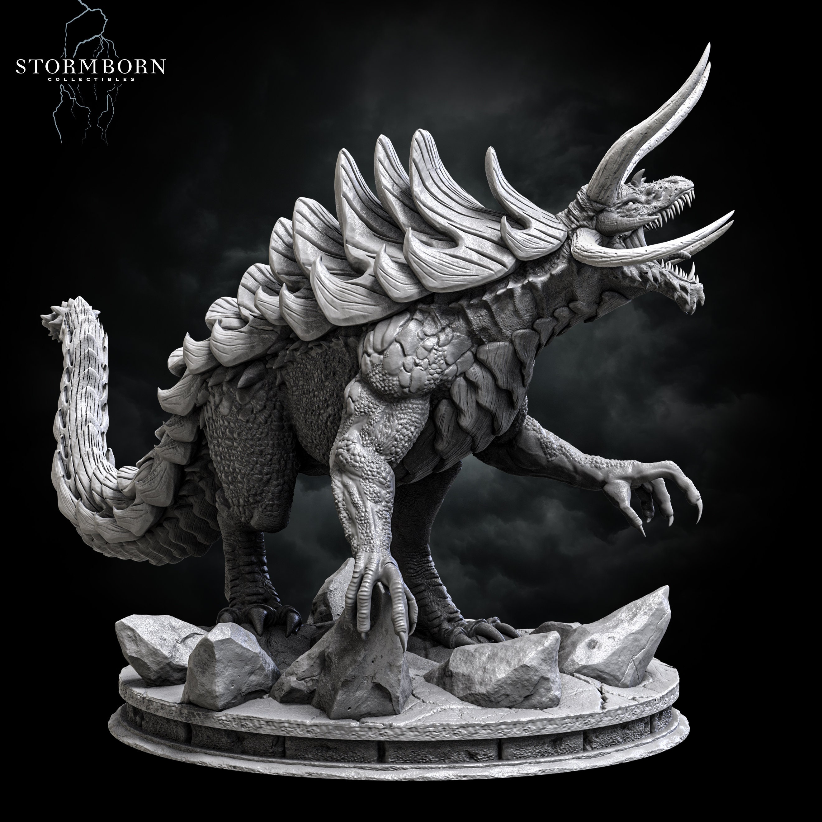 Tarrasque - Miniature - 6.6 Inch Tall - D&D - Stormborn Collectibles - Etsy