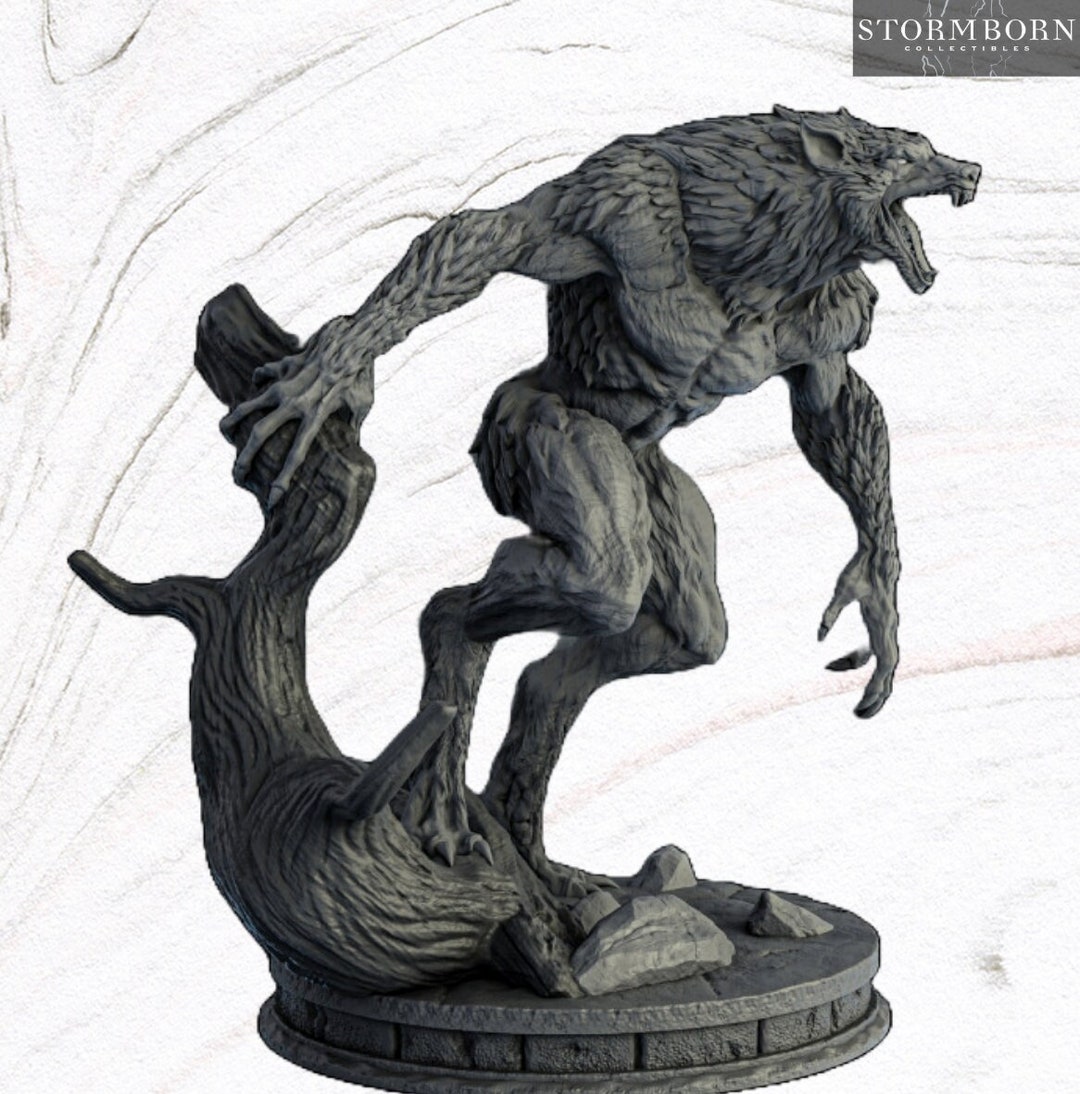 Werewolf Shadow Claw - 32 Mm Miniature - DND / Pathfinder TTRPG ...