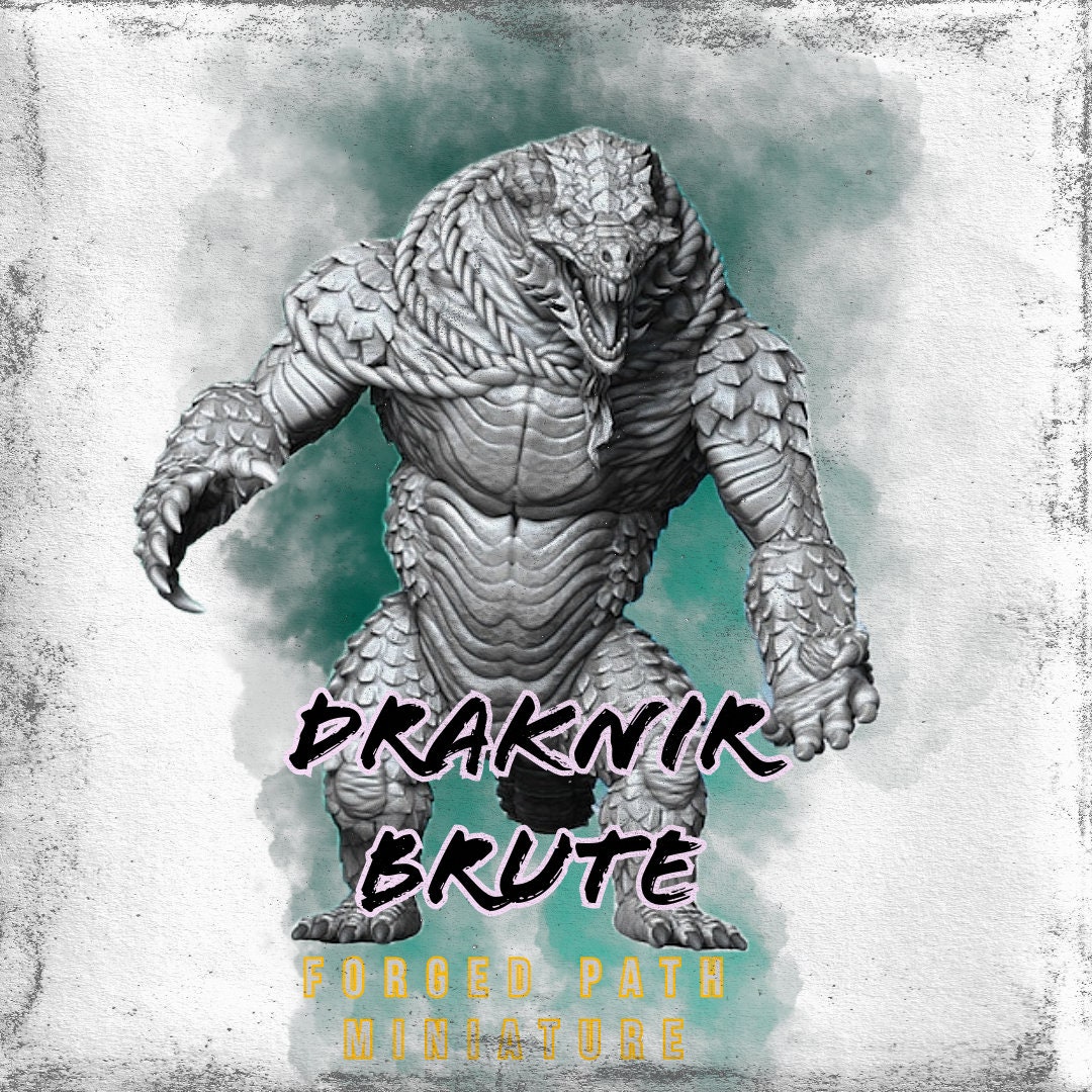 Draknir Brute 32 Mm Miniature Dnd Pathfinder TTRPG - Etsy