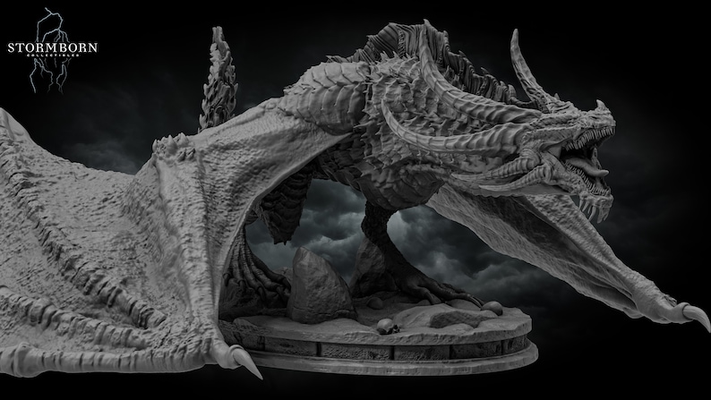 Thornscale Dragon | Huge Miniature | Dnd | Pathfinder | TTRPG | 8k ...