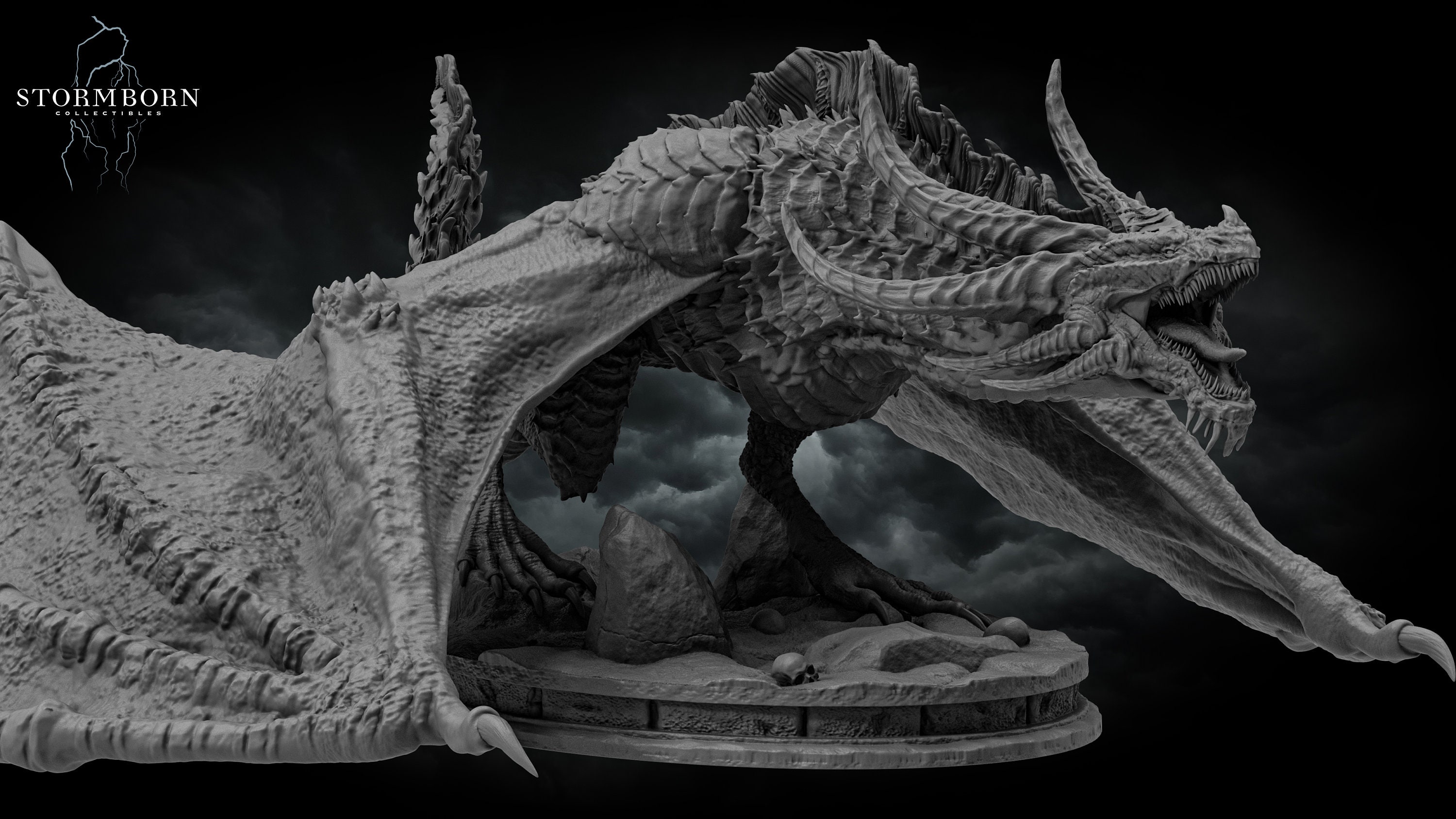 Thornscale Dragon | Huge Miniature | Dnd | Pathfinder | TTRPG | 8k ...