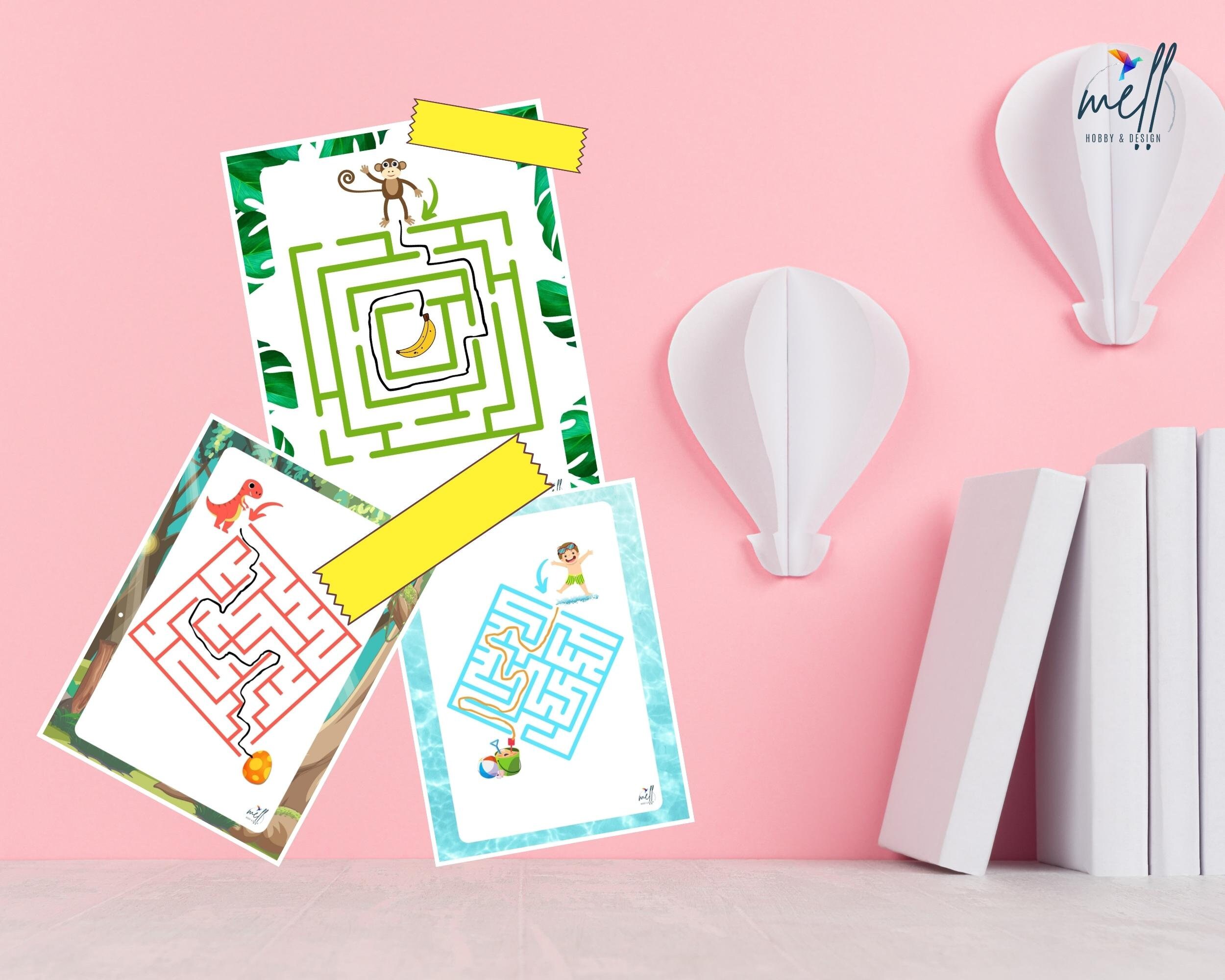 Printable Maze Activities for Kids | 12 PAGES | Digital Download ...