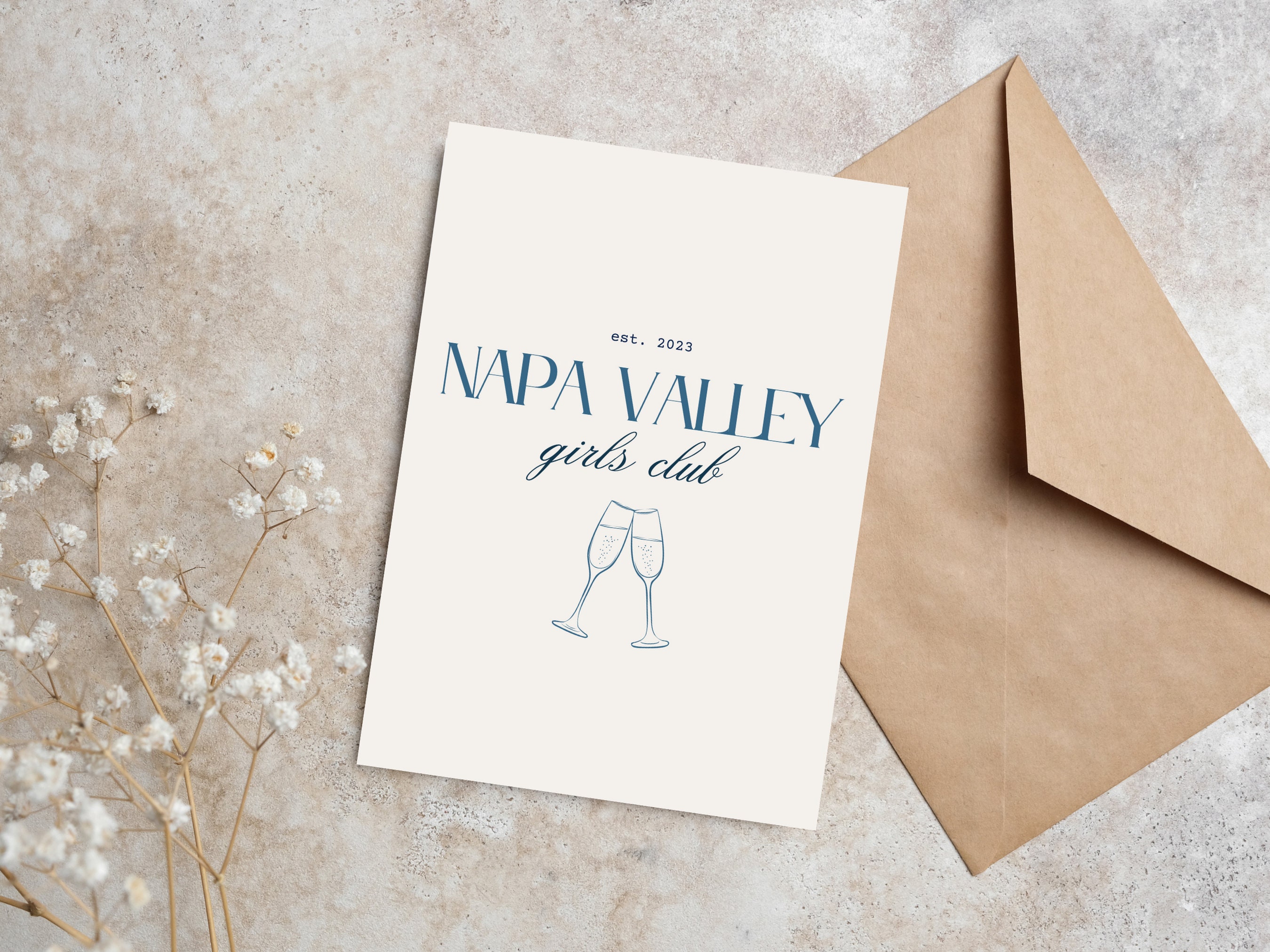 Simple Printable Bachelorette Card | Editable Canva Template | Digital ...