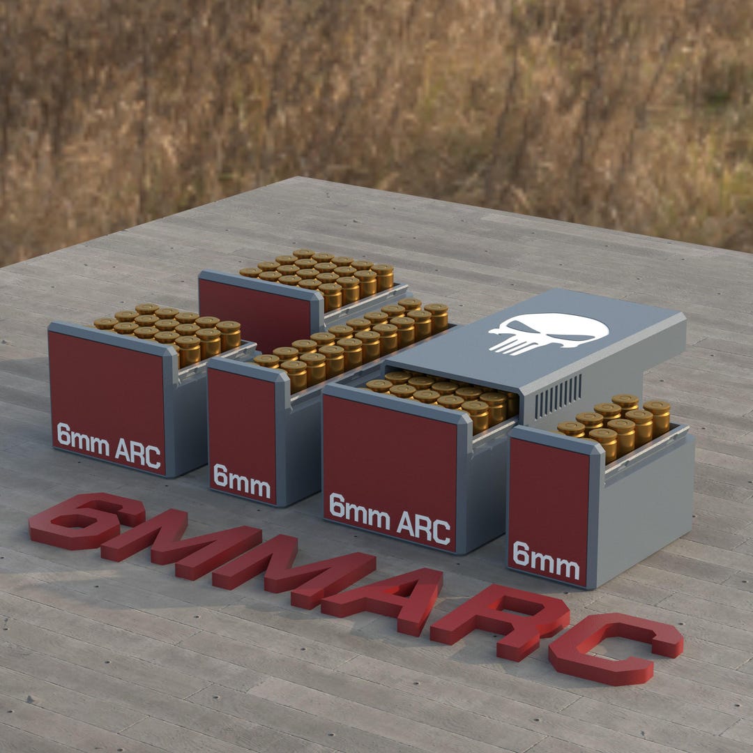 Digital STL File Ammo Box 6mm ARC Ammunition Storage Ammo Crate 6mm - Etsy
