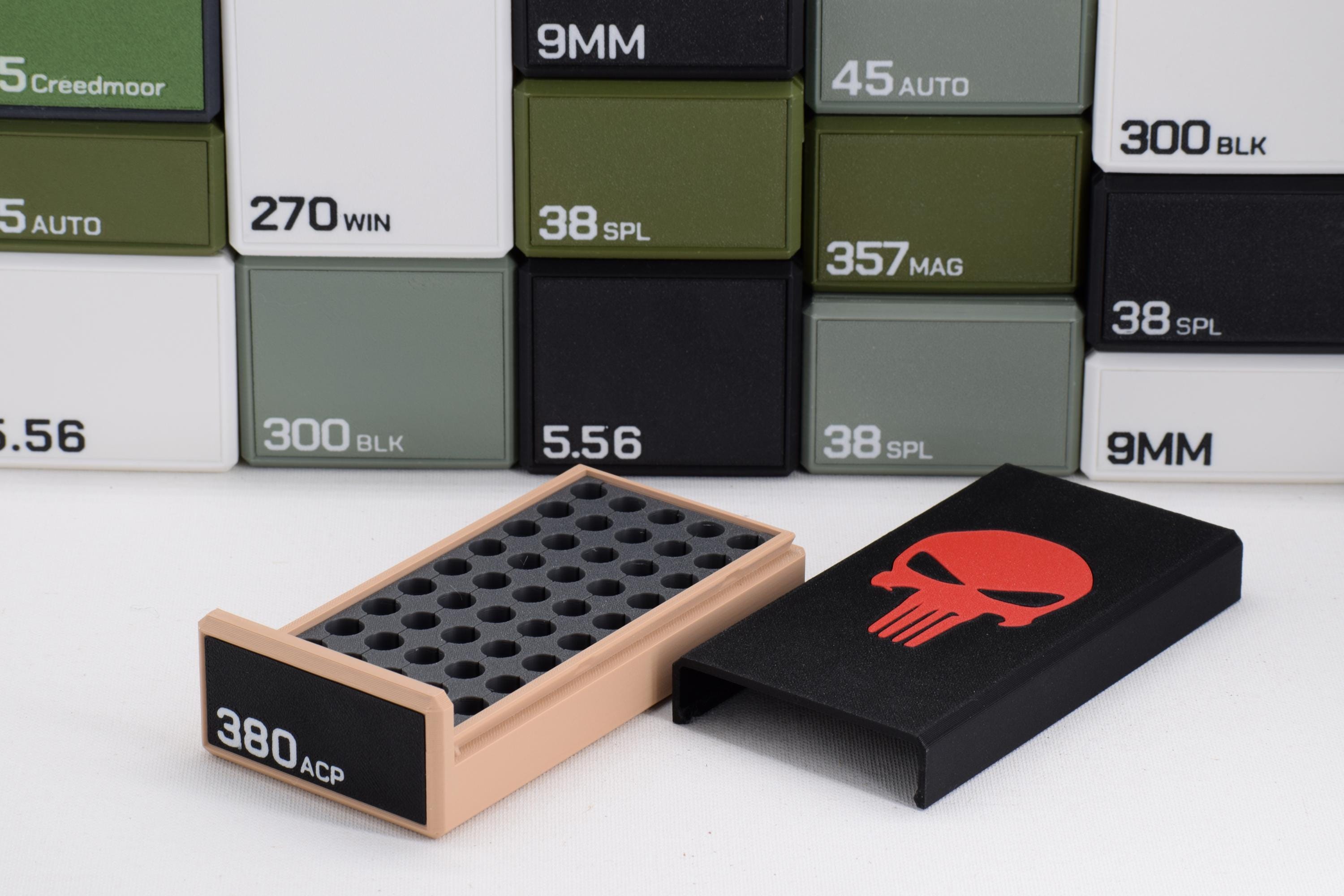 Digital STL File Ammo Box 380 ACP Ammunition Storage Ammo Crate 380 ...
