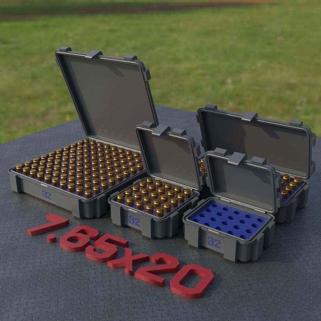 Digital STL File ABOX Ammo Box 32 French Ammunition Storage Ammo Crate ...