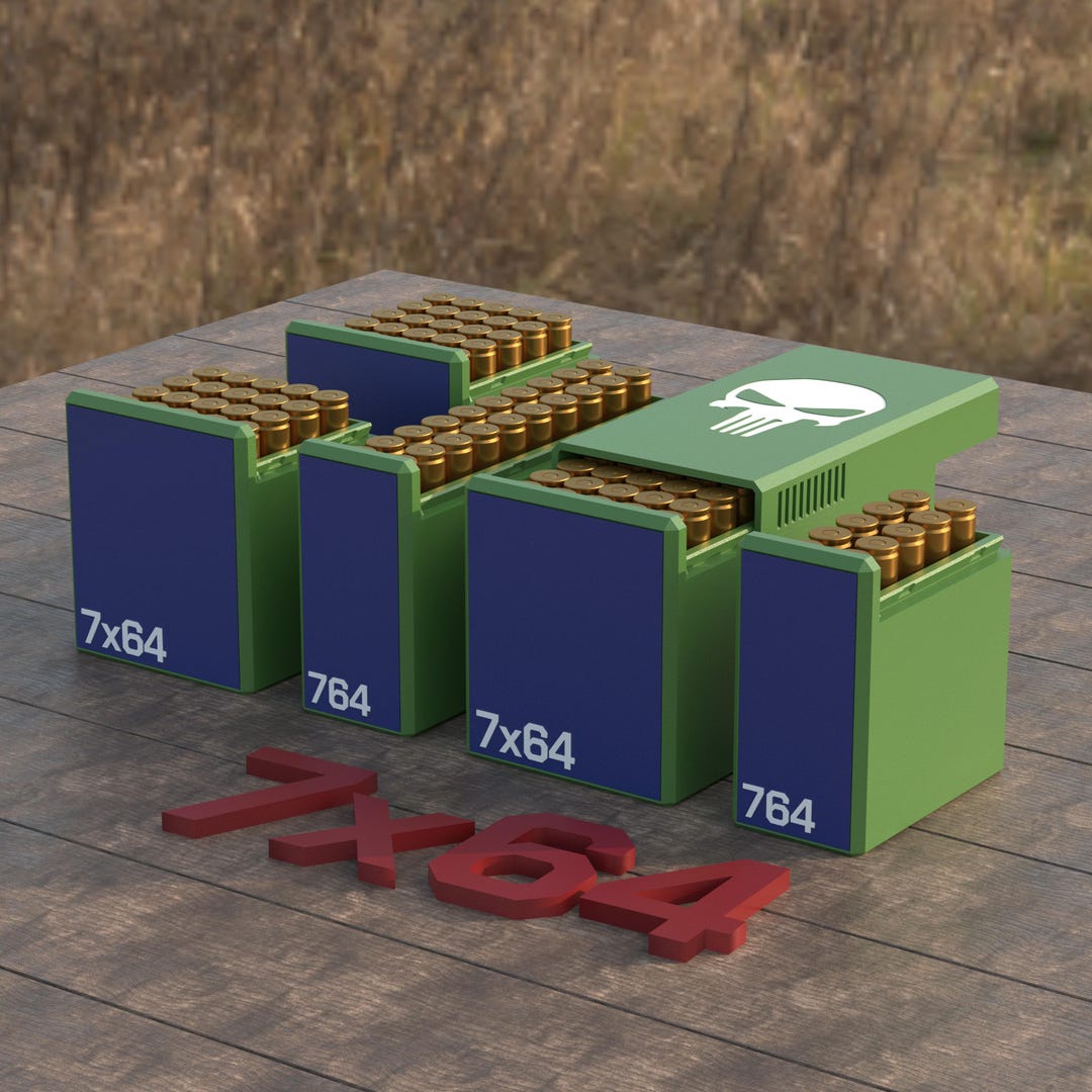 STL Ammo Box 7x64mm Ammunition Storage Ammo Crate 7x64 Mm - Etsy