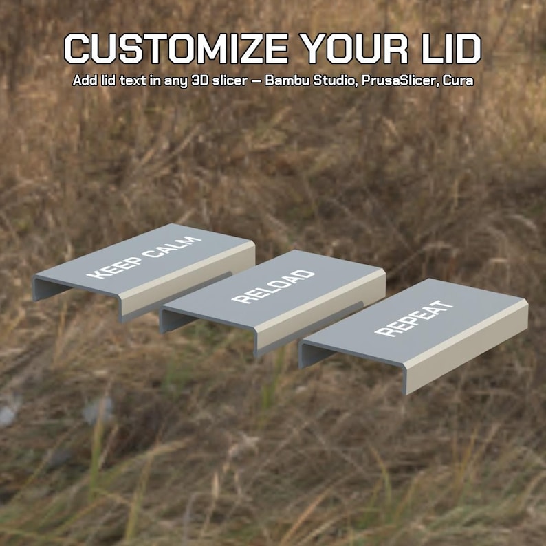 Digital STL File BBOX Ammo Box 450 Bushmaster Ammunition Storage Ammo ...