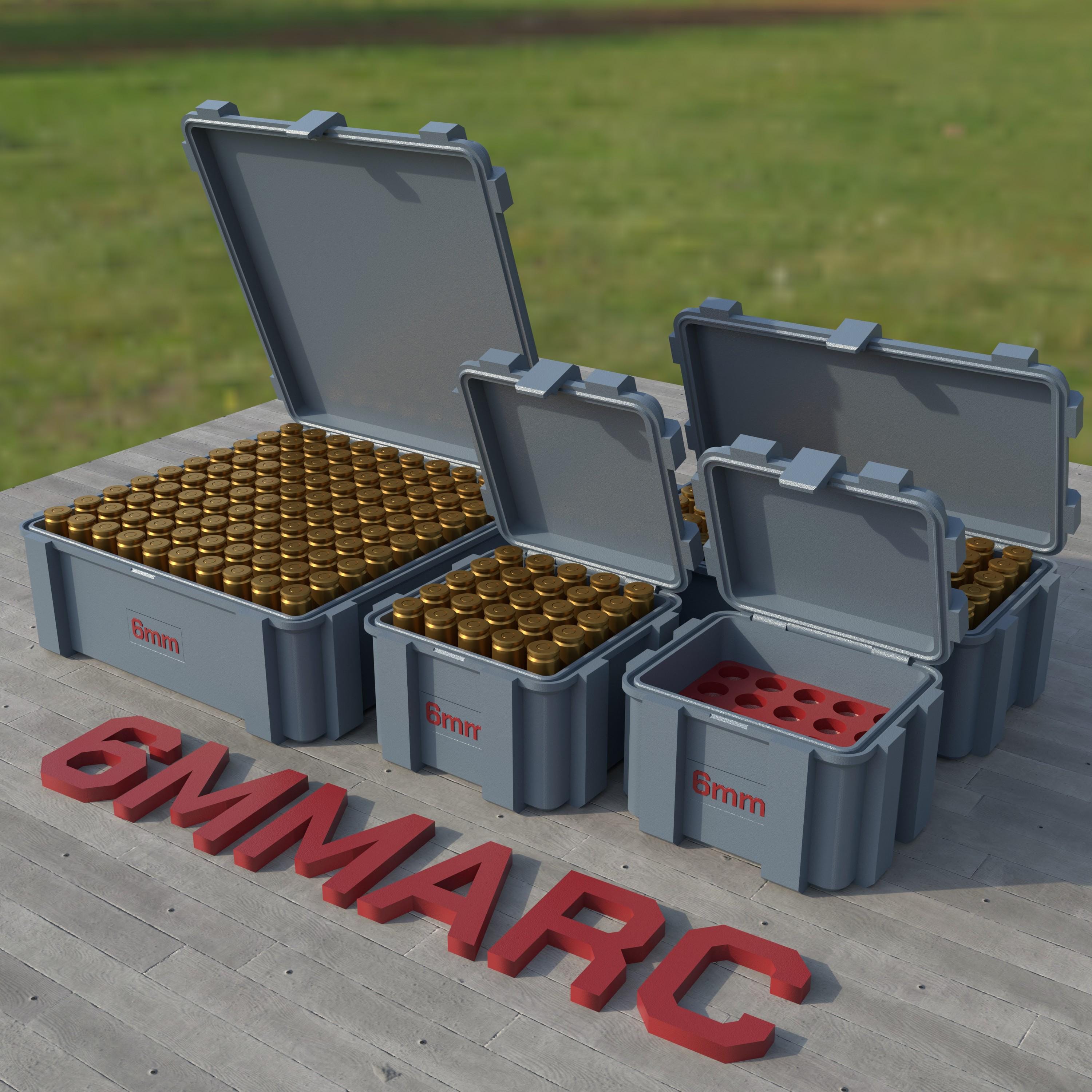 Digital STL File ABOX Ammo Box 6mm ARC Ammunition Storage Ammo Crate ...