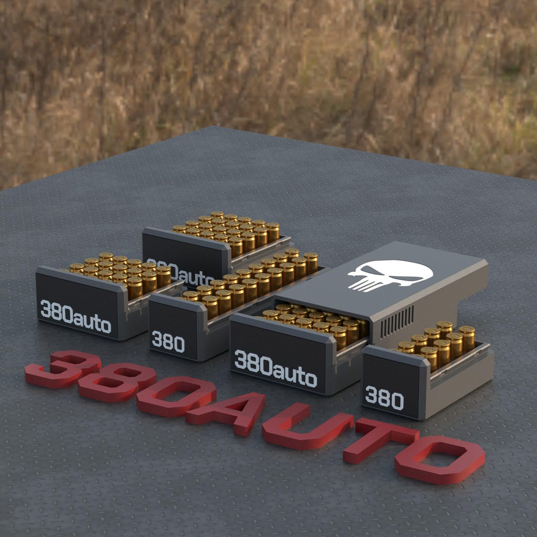 STL Ammo Box 380 ACP Ammunition Storage Ammo Crate 380 Auto - Etsy