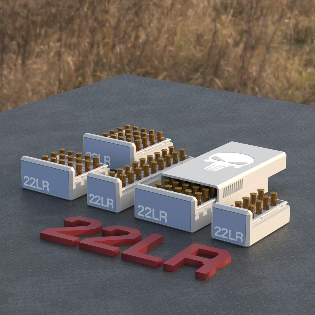 STL Ammo Box 22 LR Ammunition Storage Ammo Crate 22 LR Long Rifle - Etsy