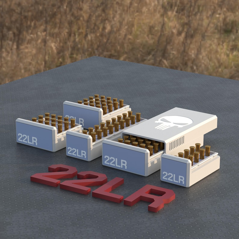 STL Ammo Box 22 LR Ammunition Storage Ammo Crate 22 LR Long Rifle - Etsy