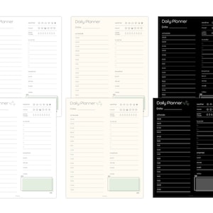 Printable Daily Planner | Digital Daily Planner | Day Planner Printable ...