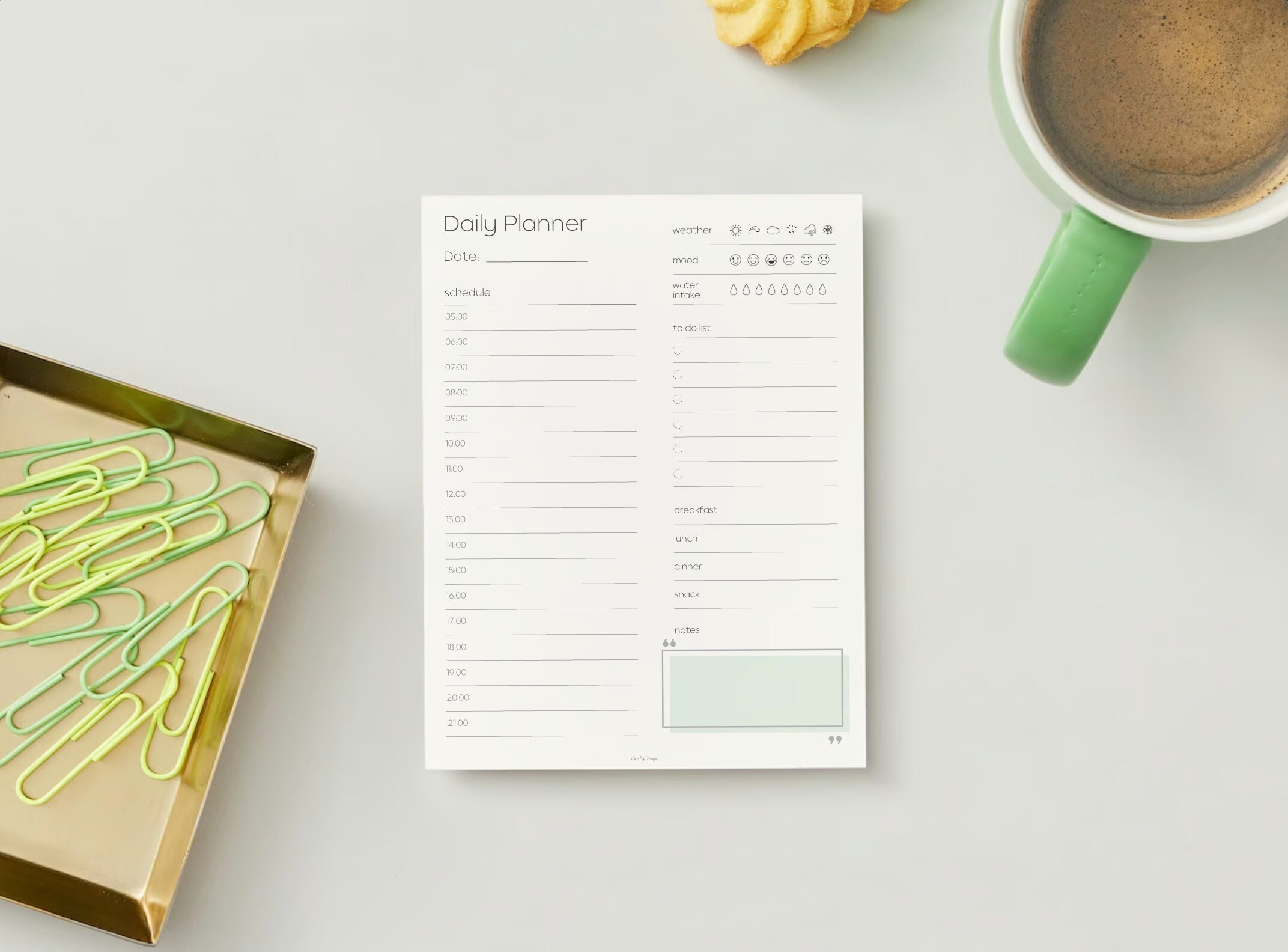 Printable Daily Planner | Digital Daily Planner | Day Planner Printable ...
