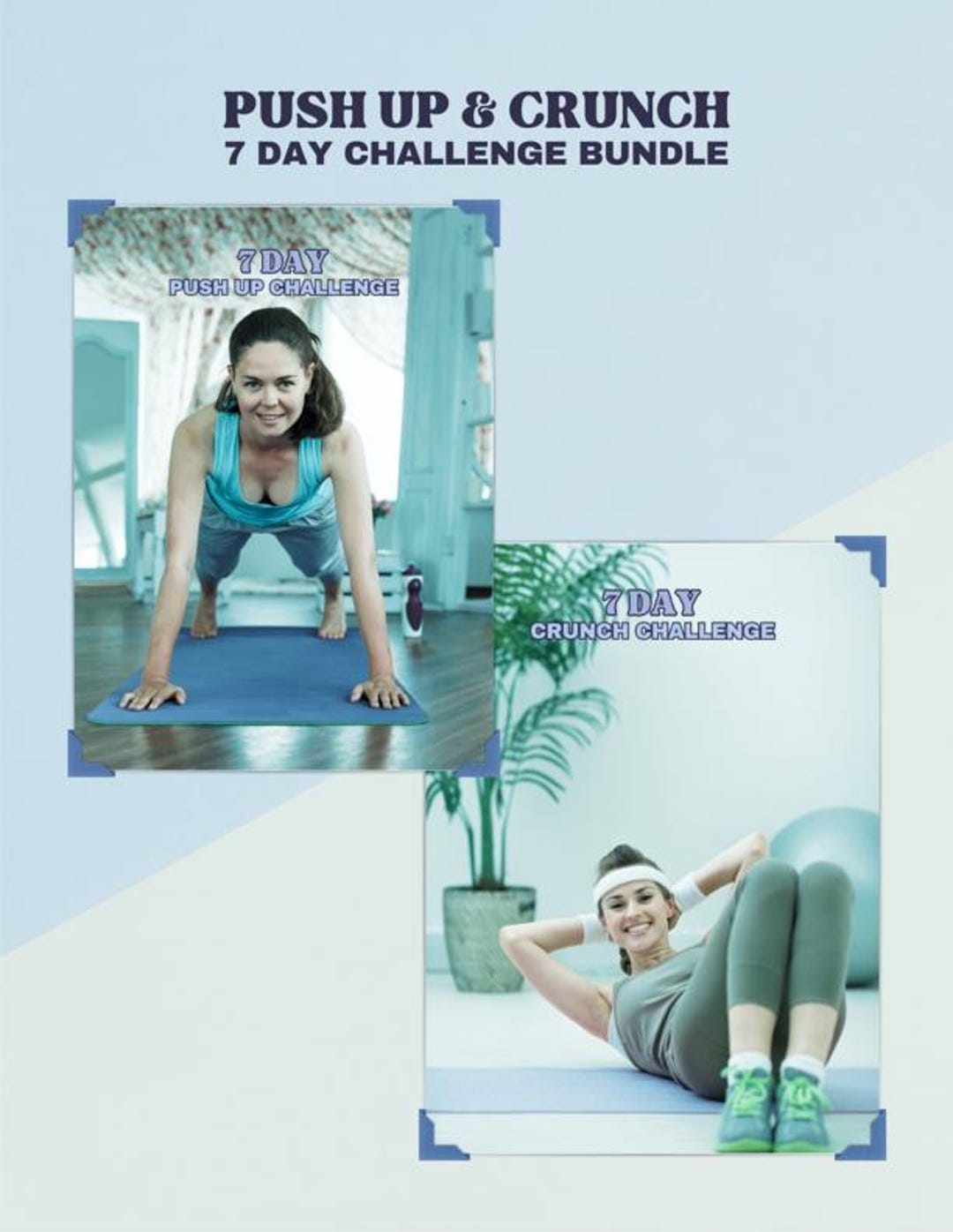 7 Day Push up and Crunch Challenge - Etsy