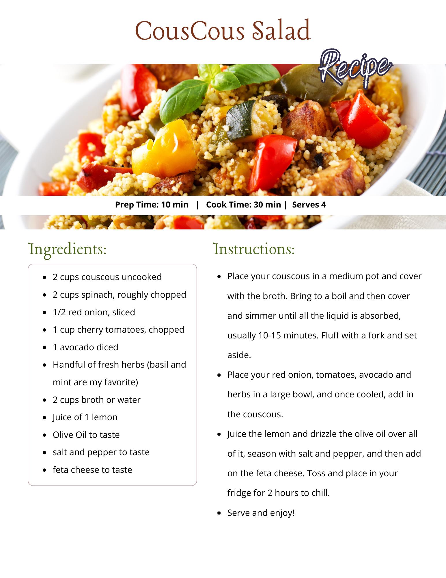 One Week Meal Plan - Etsy