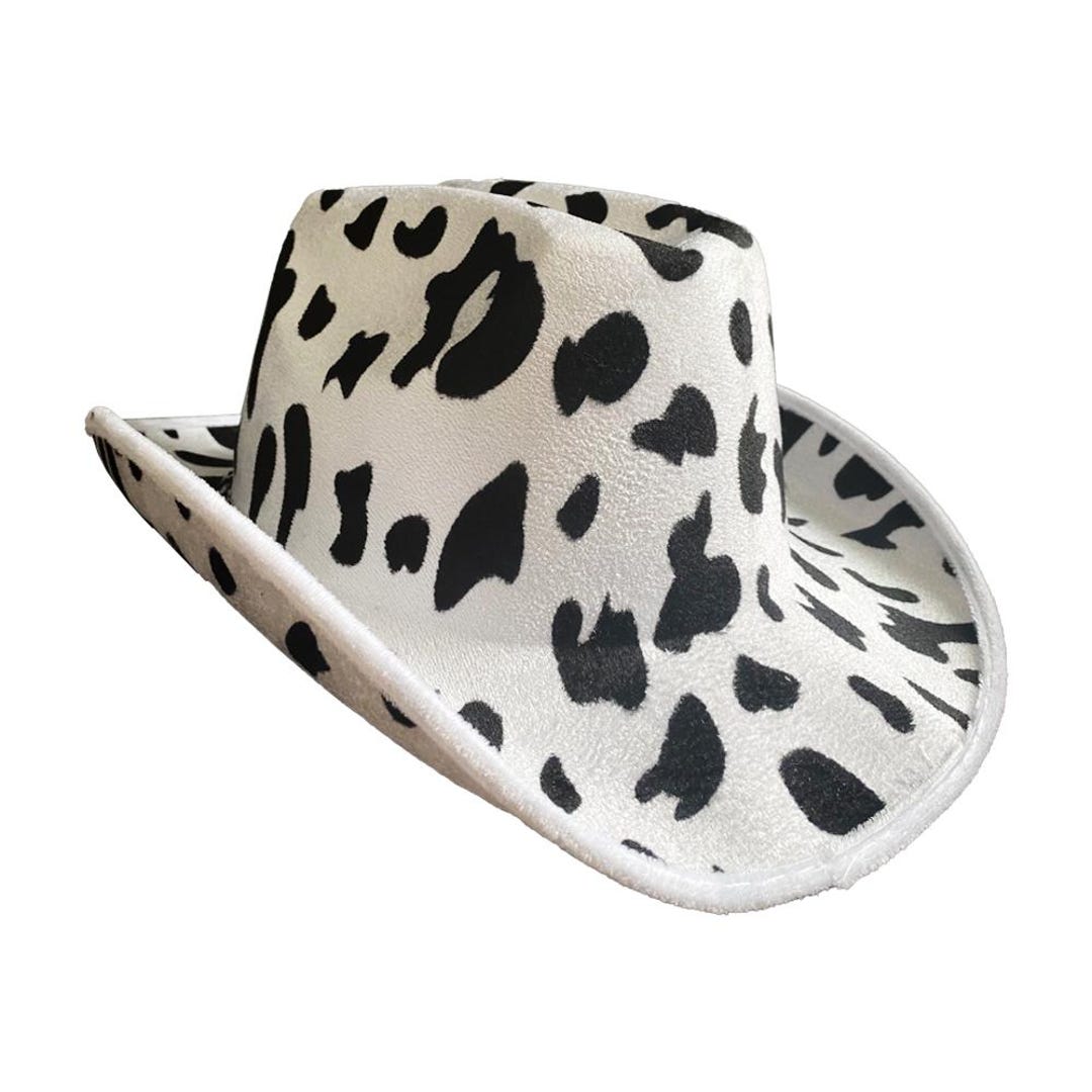 Cowgirl Cow Print Hats Western Themed Hen Night Fancy Dress Ladies ...