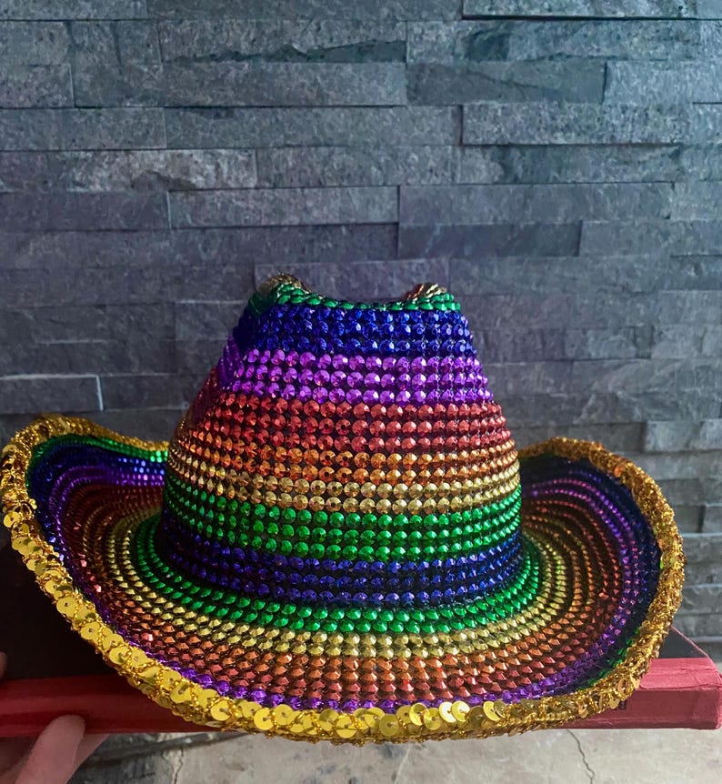 LGBTQ Pride Cowboy Hat Gay / Lesbian / Bisexual / Trans / Asexual ...