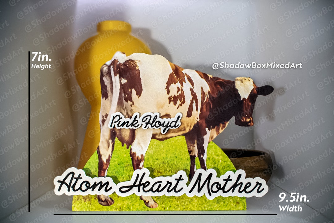 Pink Floyd - Atom Heart Mother - 3D Cow Standee - Vintage Style Decor ...