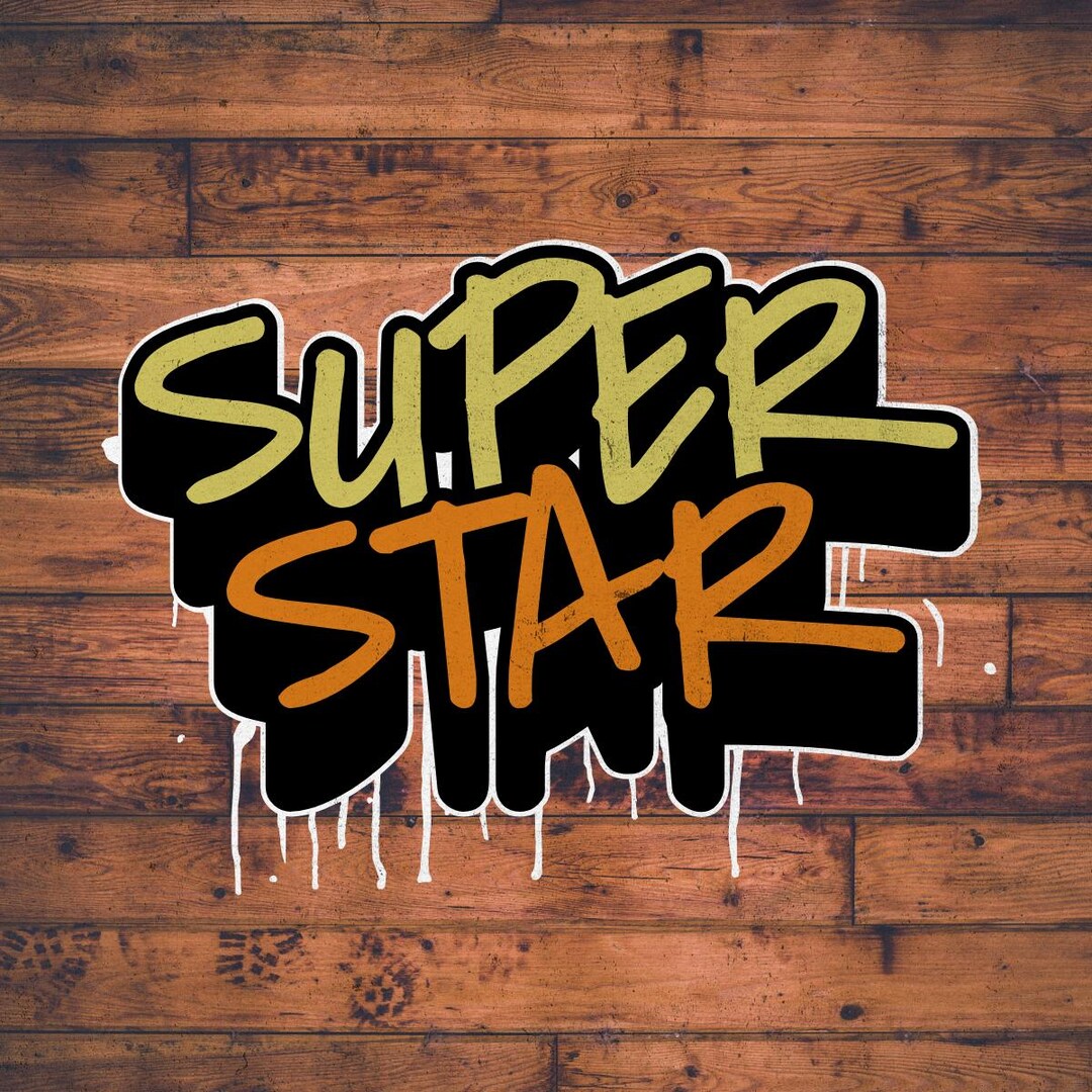 Super Star Sticker - Etsy