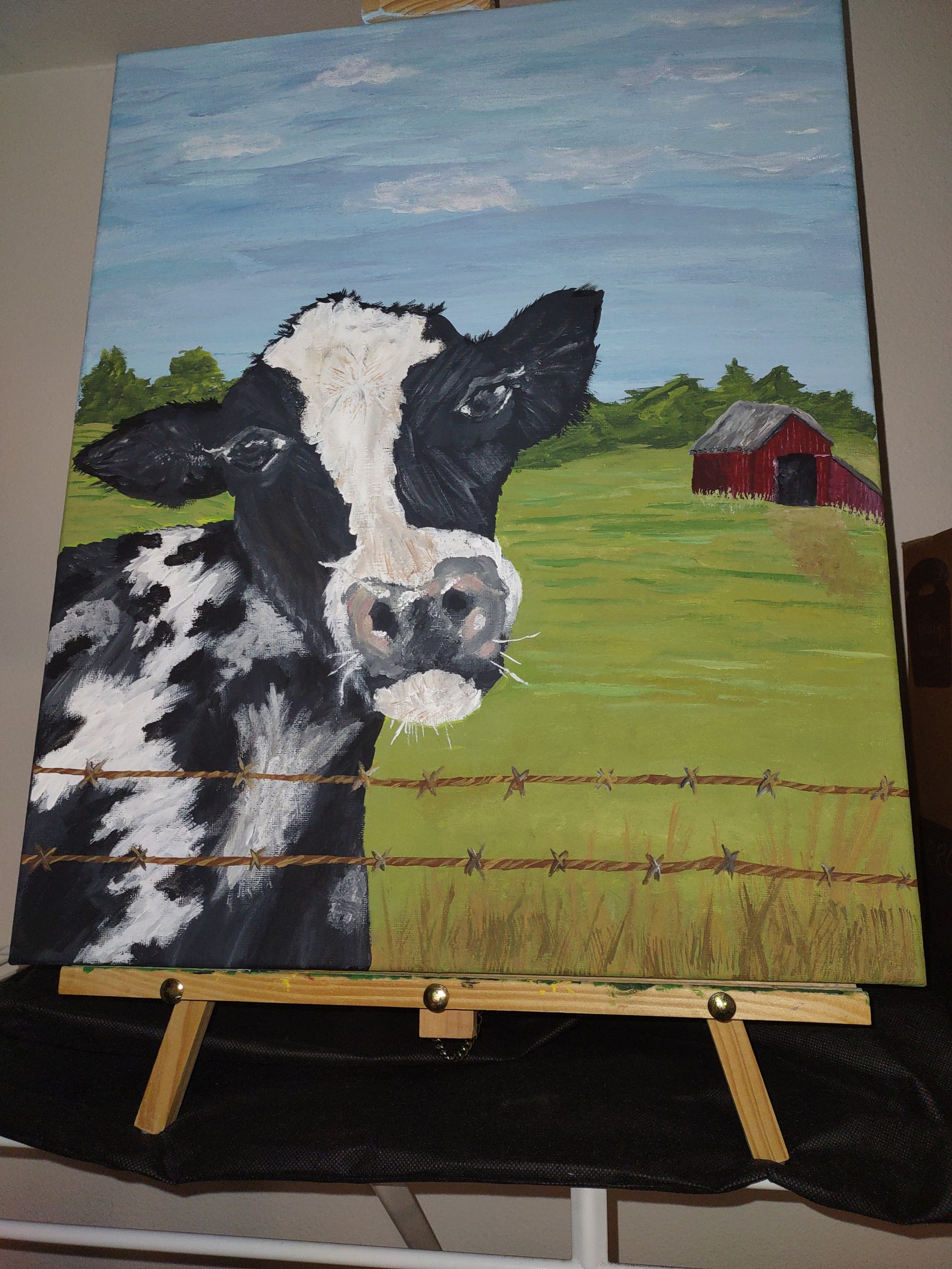 Cow Canvas Painting - Etsy