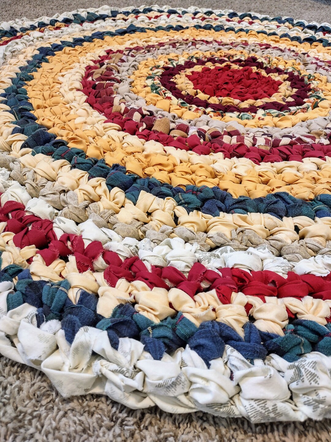 Crocheted Circular Rug - Etsy