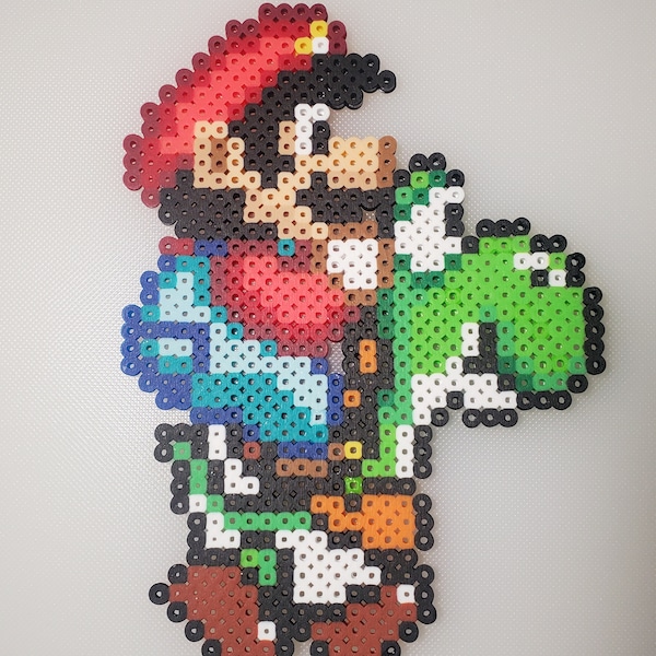 Super Mario Yoshi Perler Bead - Etsy