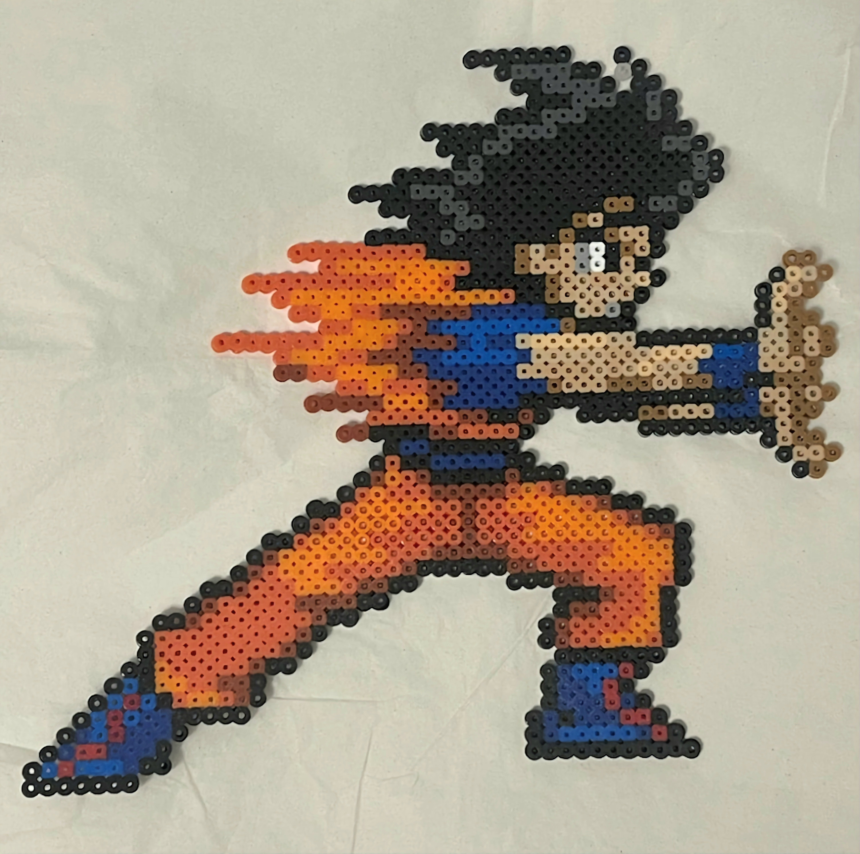 Dragon Ball Z Goku (base/super Saiyan/super Saiyan 3) Perler Bead Pixel ...