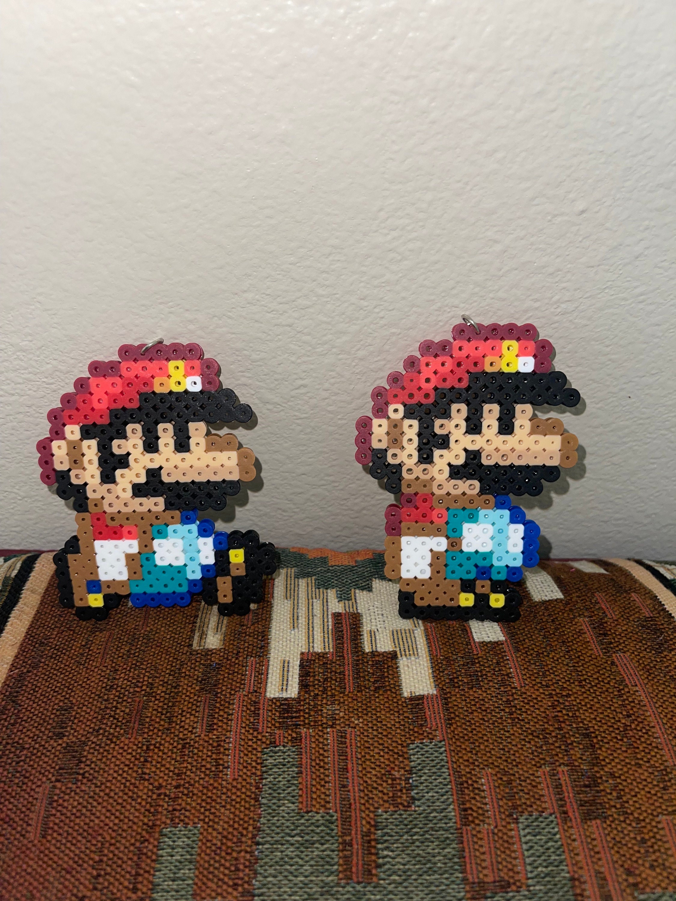 Super Mario Bros Key Chain Pixel Art - Etsy