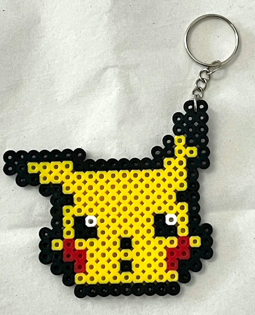 Pokemon Pikachu Perler Bead Pixel Art Keychains - Etsy