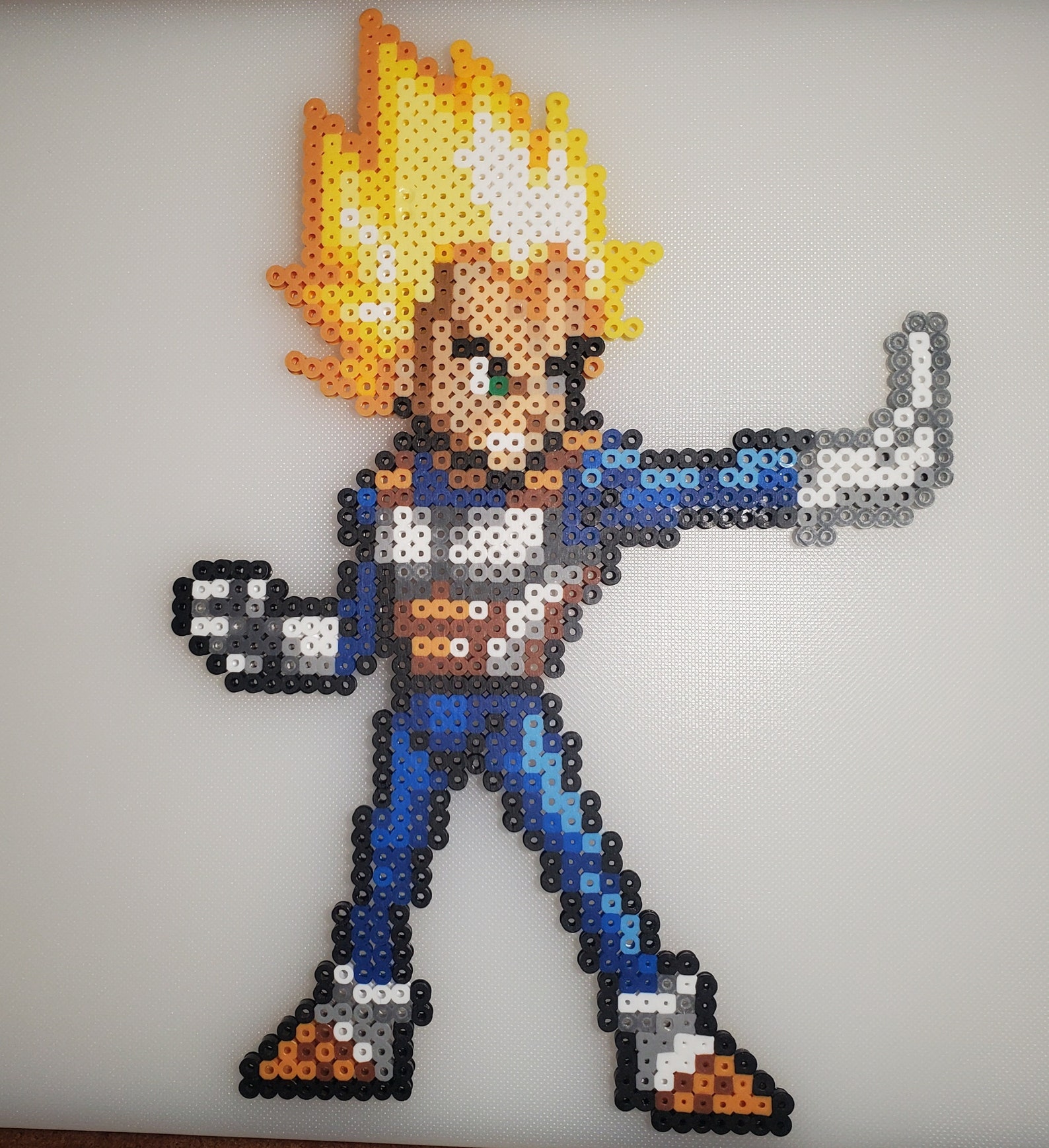 Dragon Ball Z Super Saiyan Gohan/vegeta Perler Bead Pixel Art - Etsy