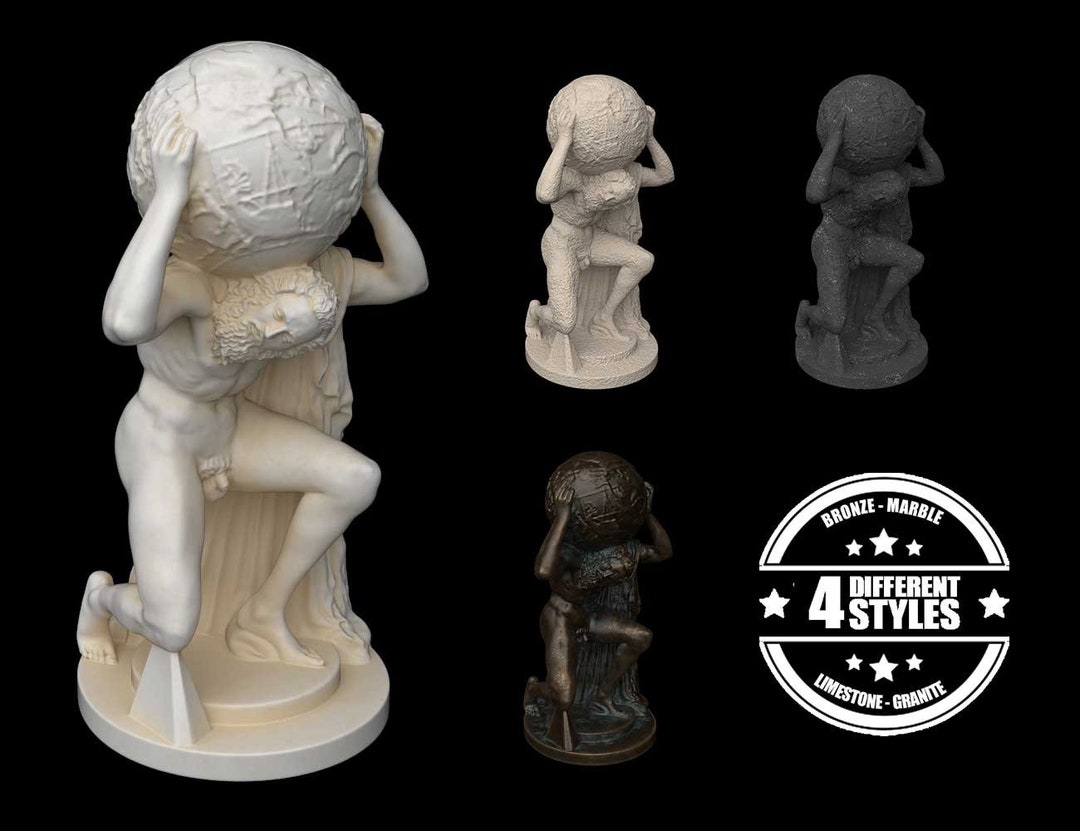 The Farnese Atlas Statue Farnese Atlas Sculpture Roman Art - Etsy