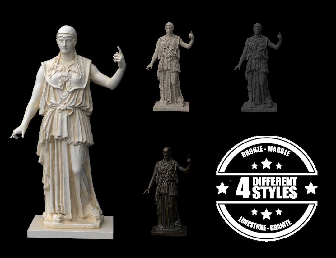 Athena Parthenos Statue Phidias Sculpture Greek Art - Etsy