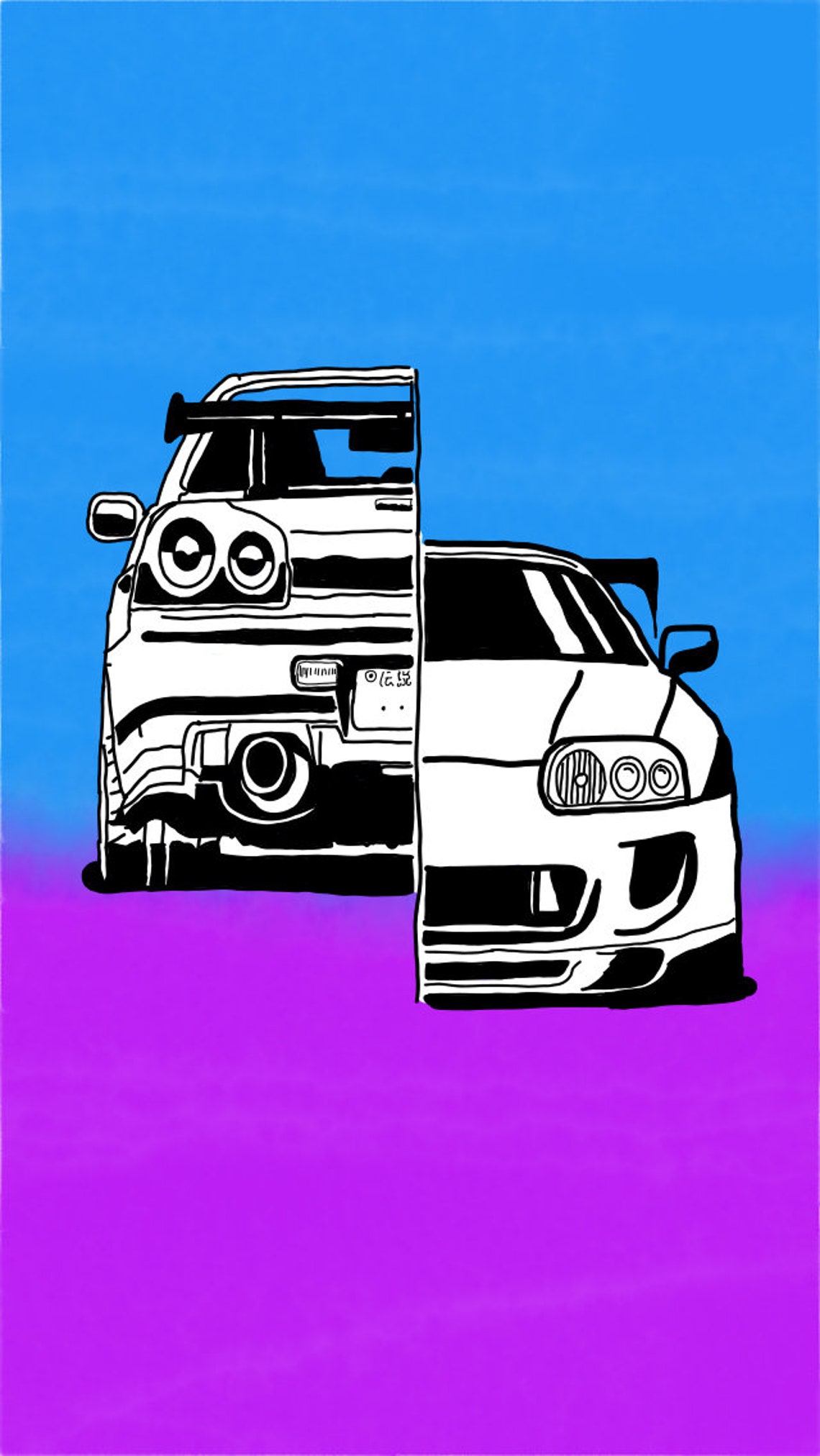 JDM Legends Illustration Printable - Etsy