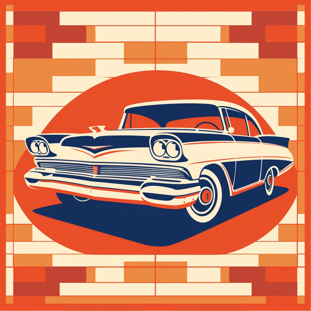 Old School Automotive Pattern - Etsy