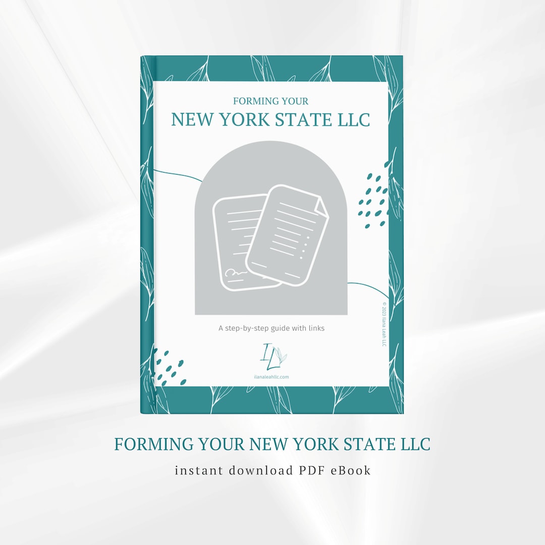 Forming Your New York State LLC - Instant Download PDF Ebook - Etsy