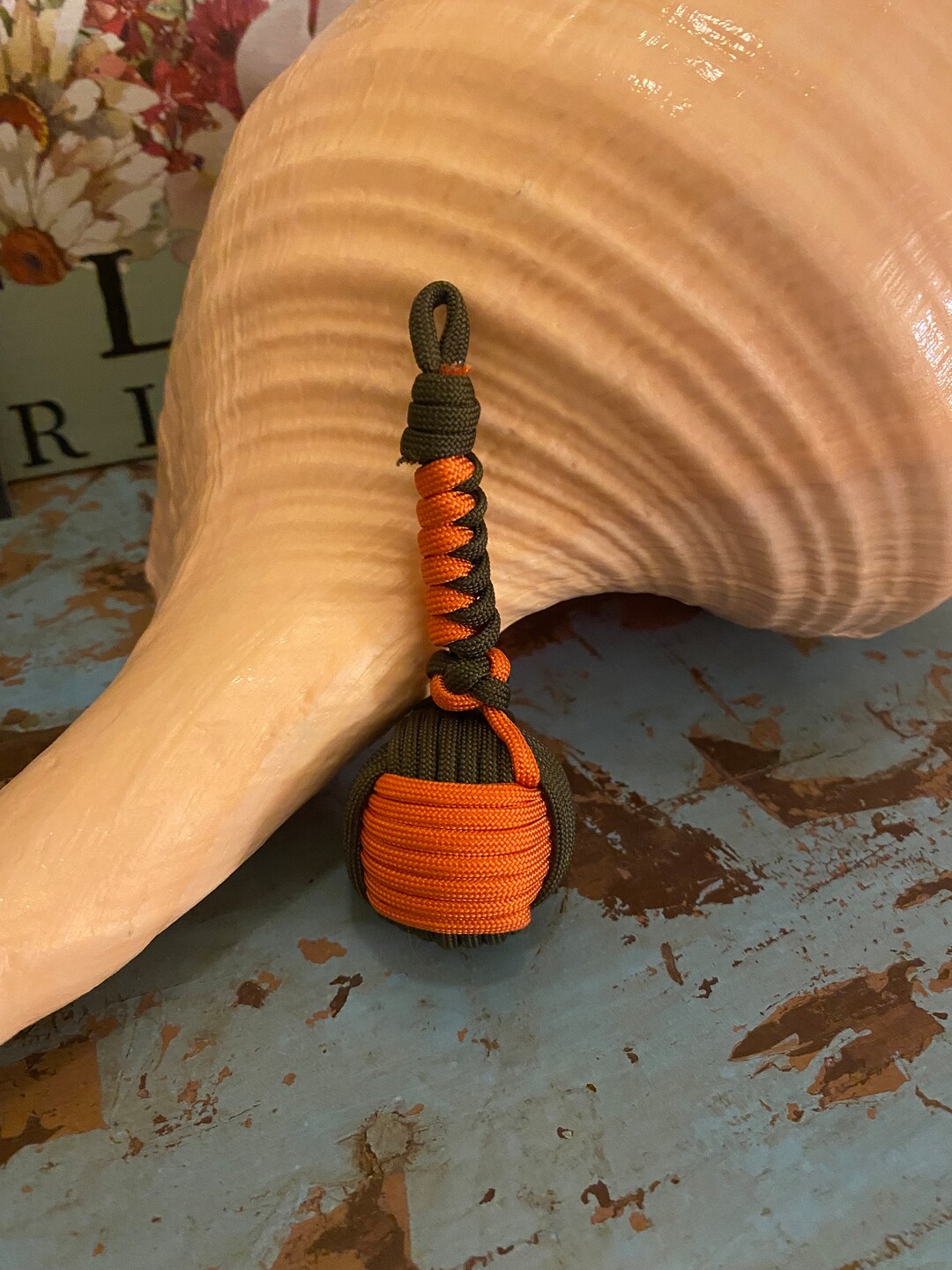 Boatswains Mate Made Paracord OD Green and International Orange Two ...