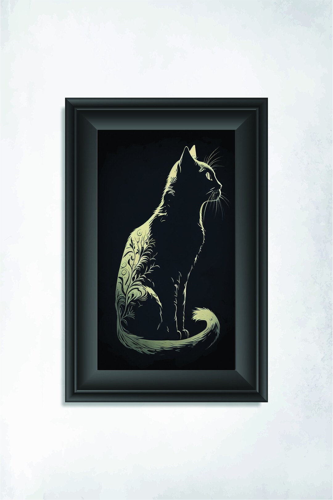 Printable Cat Art, Cat Portrait, Cat Painting, Pet Art, Home Decor, Office Decor, Bedroom Decor ...