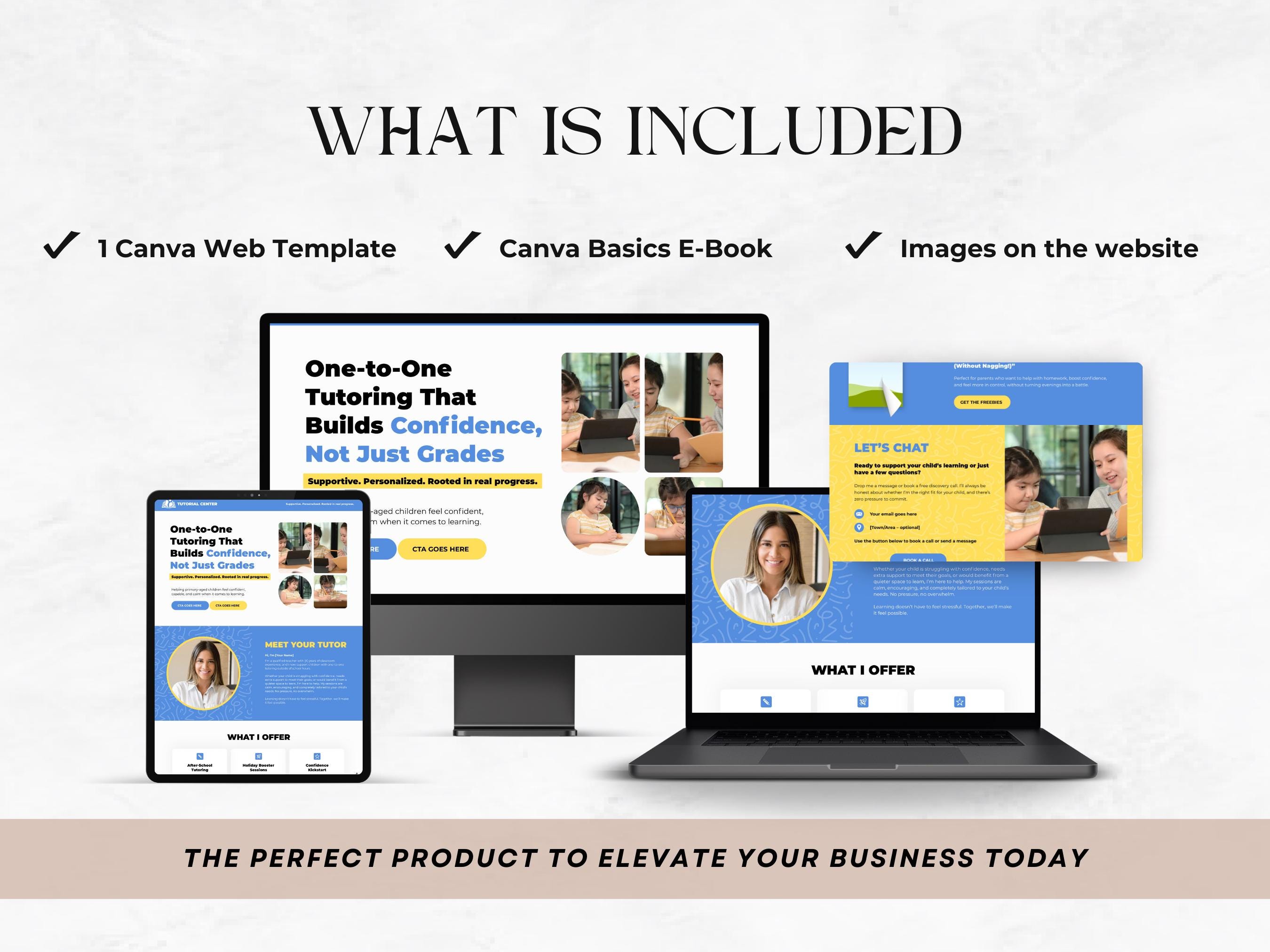 Tutoring Website Template, Independent Teacher Business Academic ...