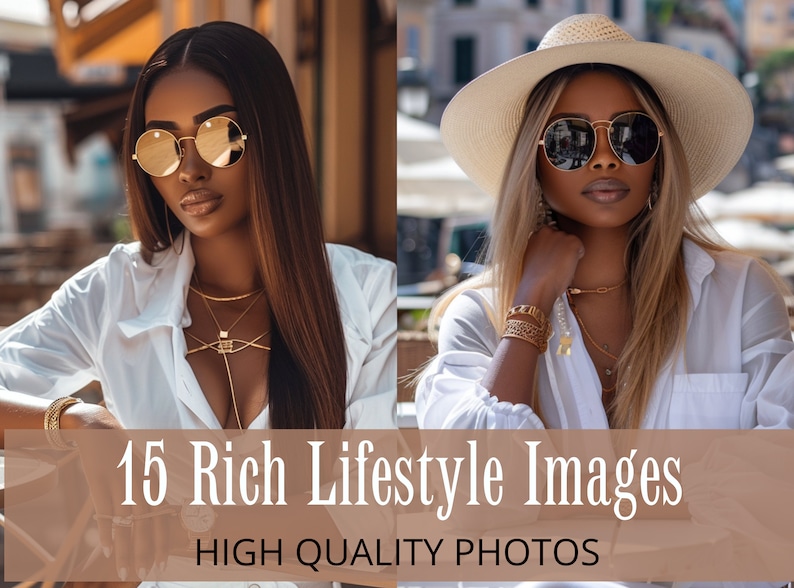 PLR Stock Photo Bundle of Rich Lifestyles, Ready to Use Photos in ...