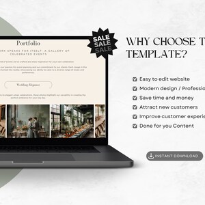 Event Planner Canva Website Template and Bundle, Events Manager Landing ...