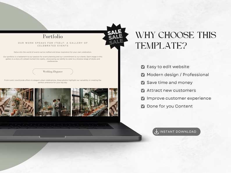 Event Planner Canva Website Template and Bundle, Events Manager Landing ...