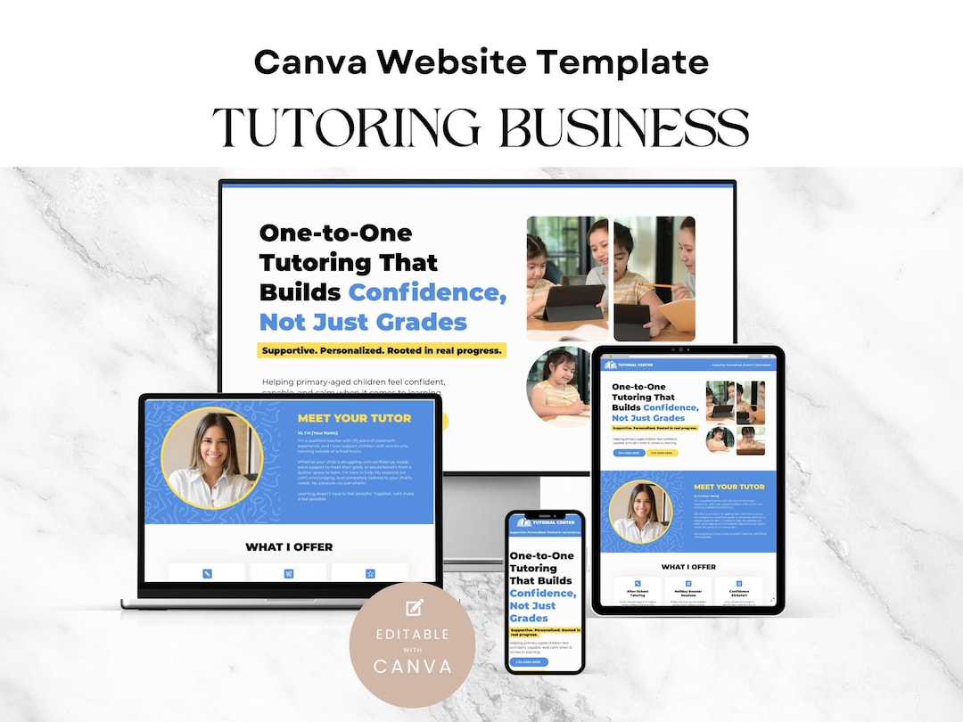 Tutoring Website Template, Independent Teacher Business Academic ...