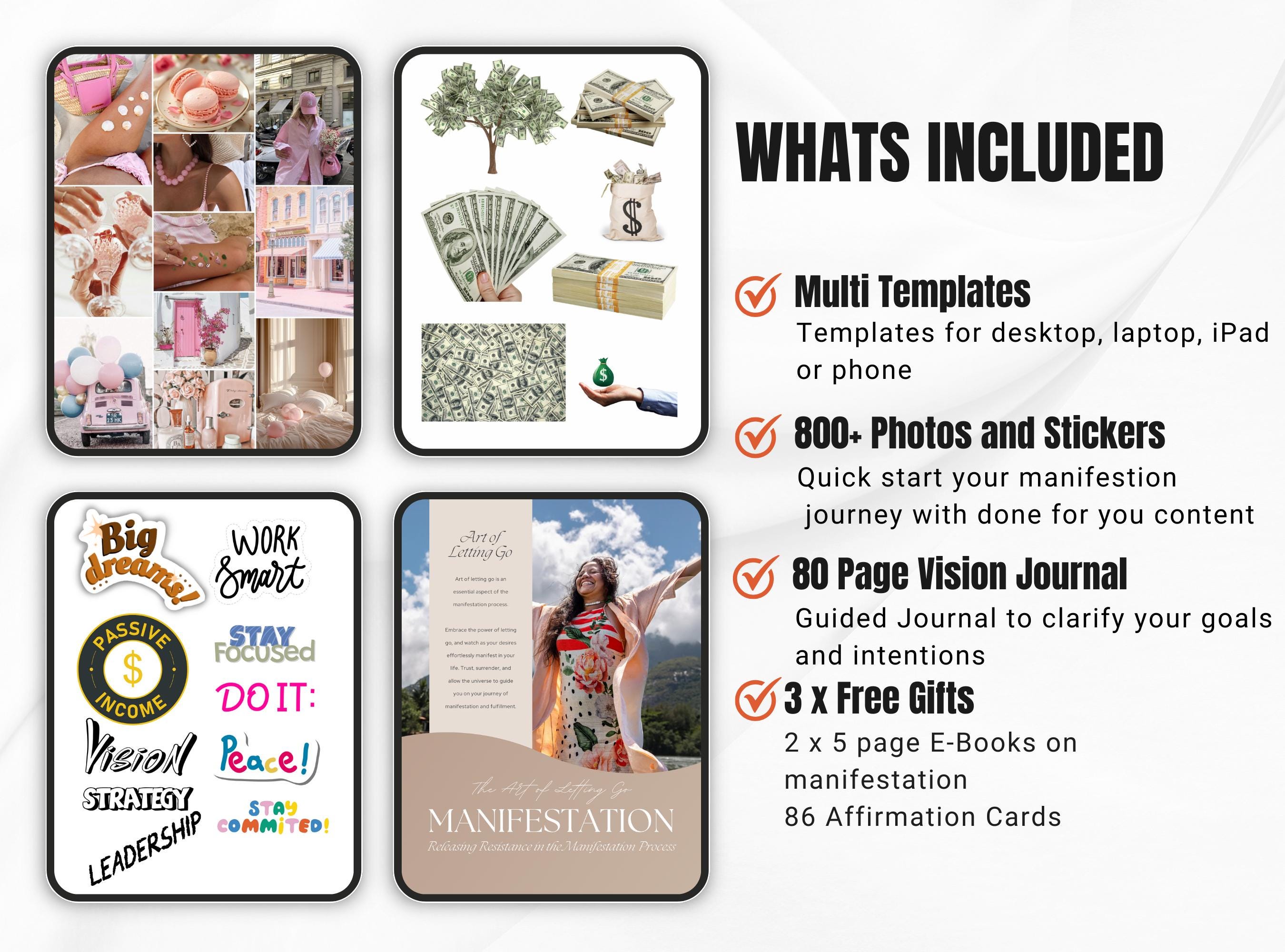 2026 Vision Board Bundle With 800+ Printable Photos, Abundance ...